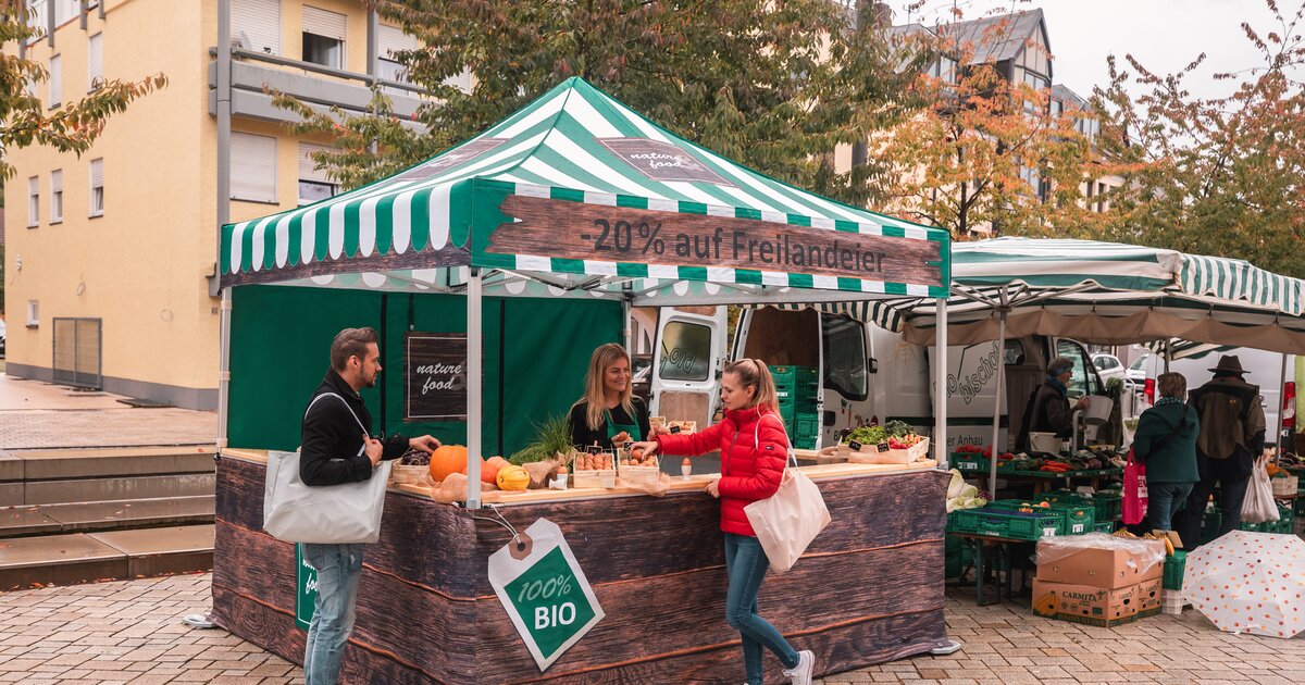 Market Tent - Stable, sturdy and waterproof